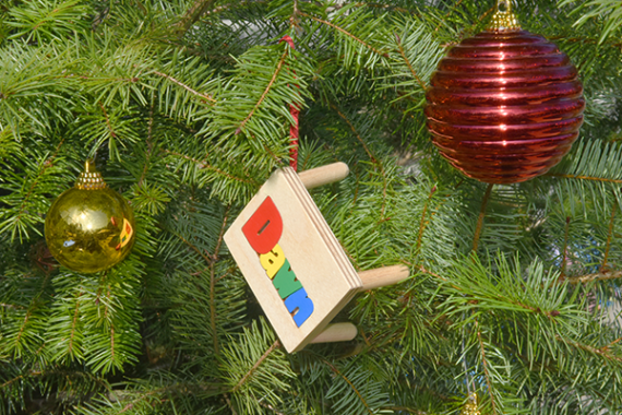 Mini Name Puzzle Stool Ornament in Primary Colors - Damhorst Toys ...