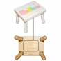 White Small Name Puzzle Stool in Pastel Colors - Damhorst Toys ...