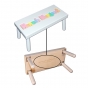 White Large Name Puzzle Stool in Pastel Colors - Damhorst Toys ...